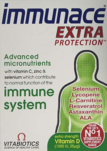 VITABIOTICS Immunace Extra Protection - 30tabs 30-10-23 - RangePlus