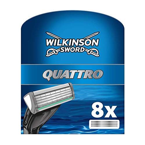 Wilkinson Sword Quattro Titanium Precision Razor 8 Blades - RangePlus