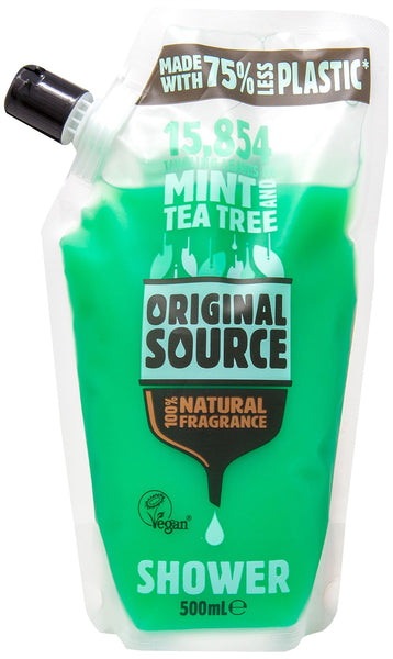 Original Source Tea Tree & Mint Pouch 500Ml - RangePlus