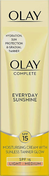 Olay Complete Everyday Sunshine Moisturiser Cream with Sunless Tanner ...