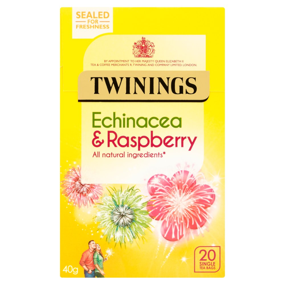 Twinings Echinacea & Raspberry, 20 single tea bag - 40g - RangePlus